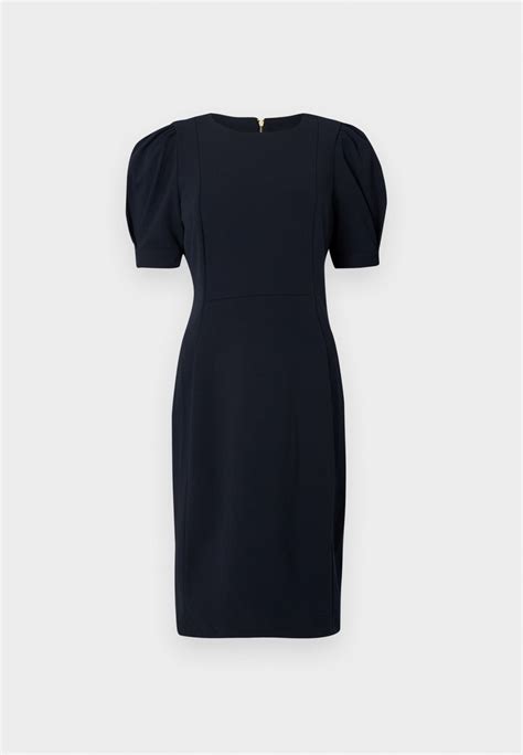 Dkny Balloon Jewel Neck Sheath Day Dress Dark Navydark Blue