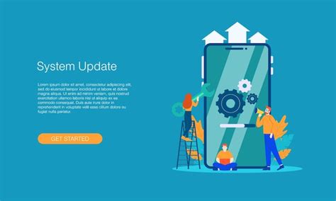 Premium Vector System Update Vector Illustration Concept Isolated