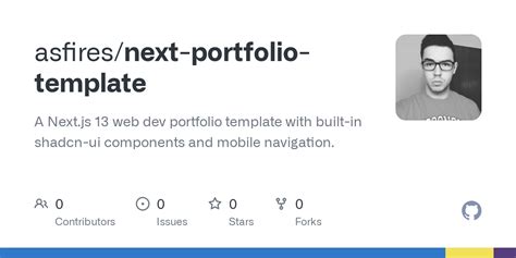 GitHub Asfires Next Portfolio Template A Next Js Web Dev Portfolio Template With Built In