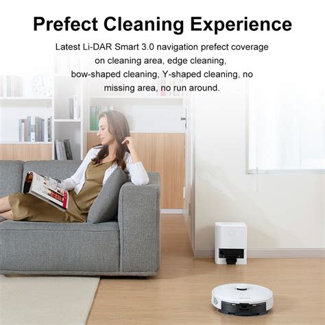 New Model M70 Pro With Self Empty Dust Bin Laser Robot Vacuum Cleaner
