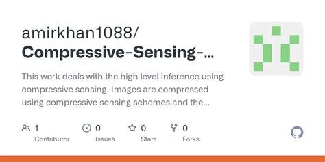 Github Amirkhan1088compressive Sensing Based Inference This Work