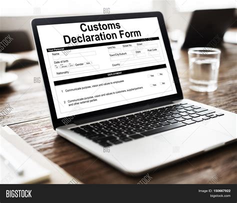 Customs Declaration Image Photo Free Trial Bigstock