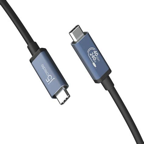 [預購][台灣製造] J5create Usb 40gbps 240w Usb Type C 數據線