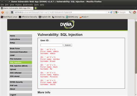 Damn Vulnerable Web App Installer Shell Script