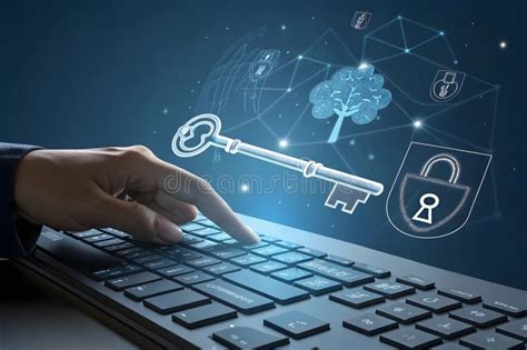 Press Enter Button On Computer Close Up Of A Finger Pressing A Button On Keyboard Stock