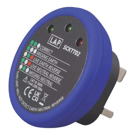 LAP DT A A Socket Tester V AC Screwfix