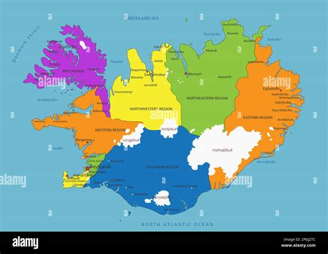Political Map Of Iceland Iceland Maps Napjly