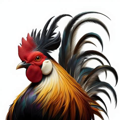 Premium Ai Image Beautiful Bird On White Background