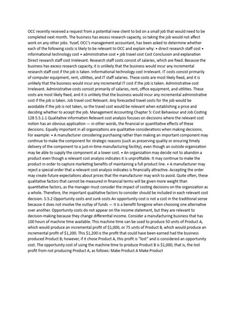 Conversion Cost Pdf Opportunity Cost Cost