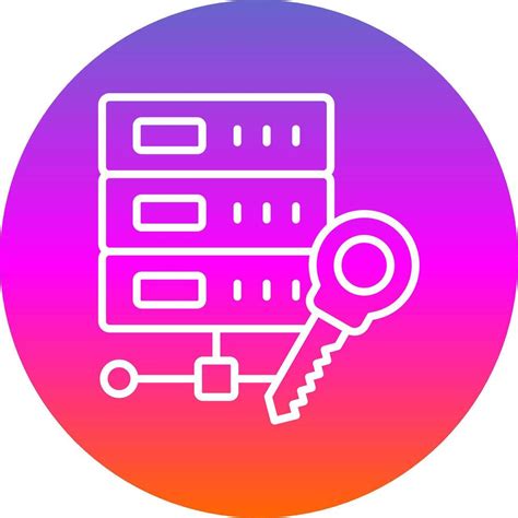 Server Line Gradient Circle Icon 43716104 Vector Art At Vecteezy