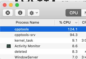Cpptools Consuming A Lot Of CPU Issue Microsoft Vscode Cpptools GitHub
