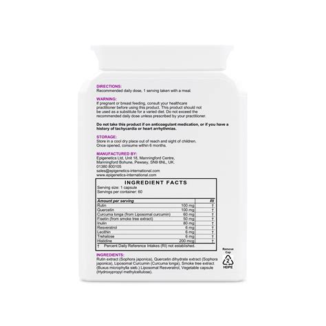 Poly Sirt Pack Of 60 Capsules Epigenetics