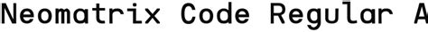 Neomatrix Code Font Download Free For Desktop And Webfont