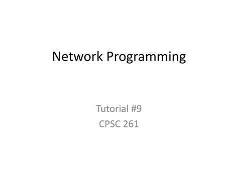 ppt network programming powerpoint presentation free download id