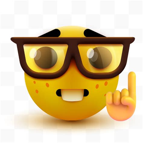Nerd Pointing Up Blank Template Imgflip