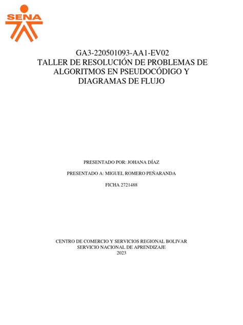 ga3 220501093 aa1 ev02 taller de resolución de problemas de