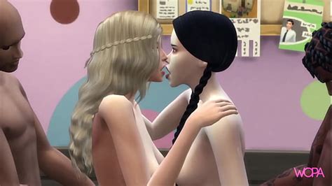 Trailer Wednesday Addams And Enid Roommates Invite Friends To Big Orgy Double Penetration