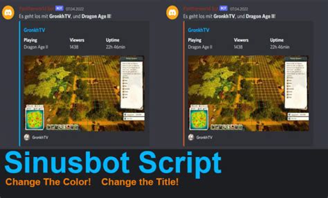 Give You My Sinusbot Script For Twitch Announce By Blackypantherz Fiverr