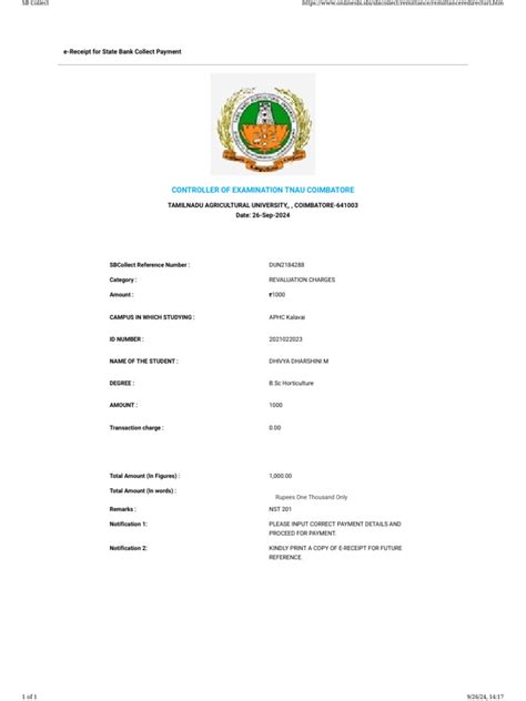 M Dhivyadharshini Revaluation Pdf