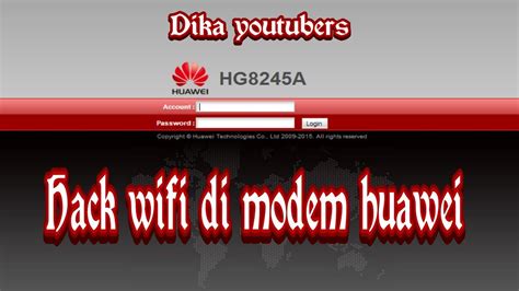Tutorial Cara Hack Wifi Di Modem Huawei YouTube