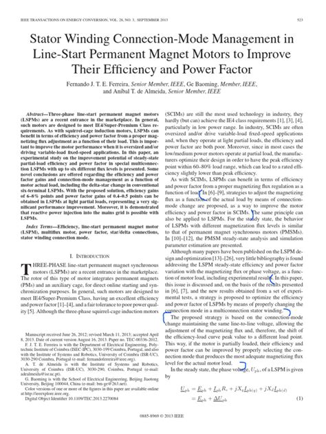 Stator Winding Connection Mode Management In Pdf Electric Motor