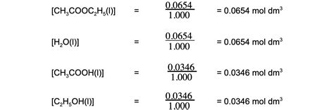 Equilibrium Constant Calculations A Level Chemistry