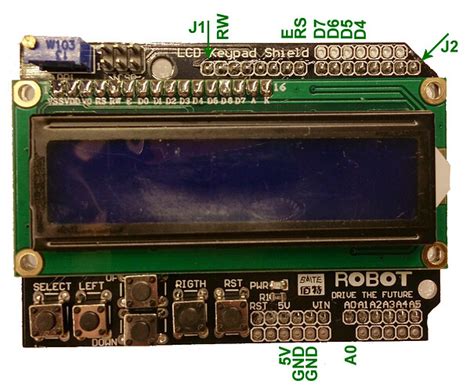 Connect X Blue LCD Keypad Shield To Arduino Nano Info Displays Arduino Forum