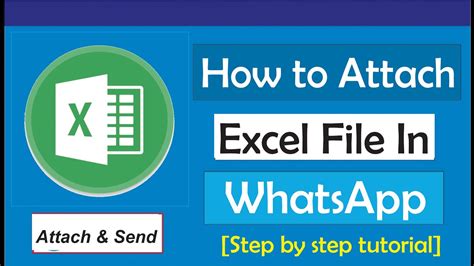 How To Attach Excel File In Whatsapp Youtube