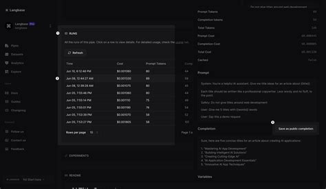 Open Pipes - Features - Langbase Docs