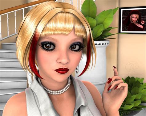 Beautiful Bianca 3d Render Digital Art By Pinspotter