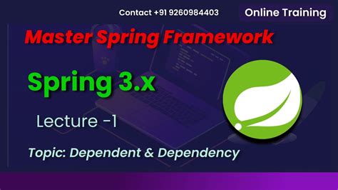 Mastering Dependency And Dependent In Spring Youtube