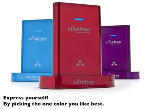 Clickfree 500gb Automatic Backup Usb Hard Drive With Docking Station