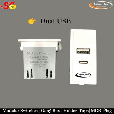 Modular Usb Charger Socket At ₹ 250 Piece Electrical Switch In New Delhi Id 2851068585555