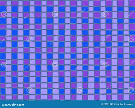 Abstract And Contemporary Digital Art Squares Style Pattern Design Stock Illustration