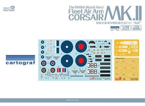 Magic Factory 5004 148 British Rn Fleet Air Arm Corsair Mkii Models