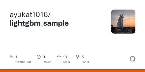 Github Ayukat1016lightgbmsample