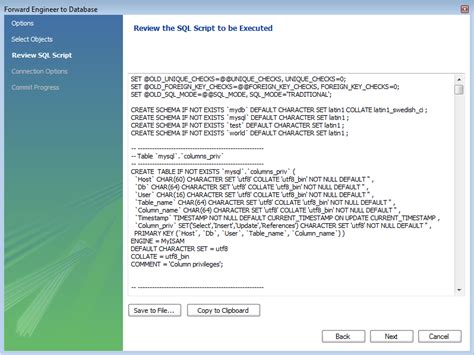 Mysql 55 Reference Manual 166710 Forward Engineering • Docdocssk