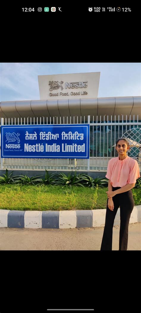 Completed A Training On Testing For Microorganisms In Food Products At Nestle India Ltd Switi
