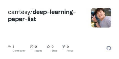 GitHub Carrtesy Deep Learning Paper List