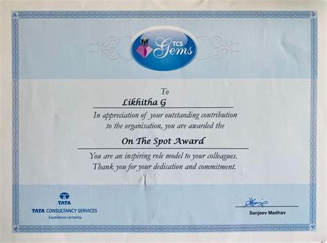 Likhitha G On Linkedin Tcsgems Tcser Latepost
