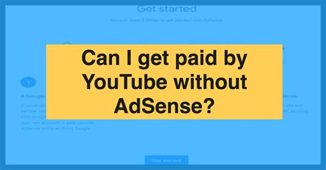 YouTube Can I Get Paid Without AdSense Sell SaaS