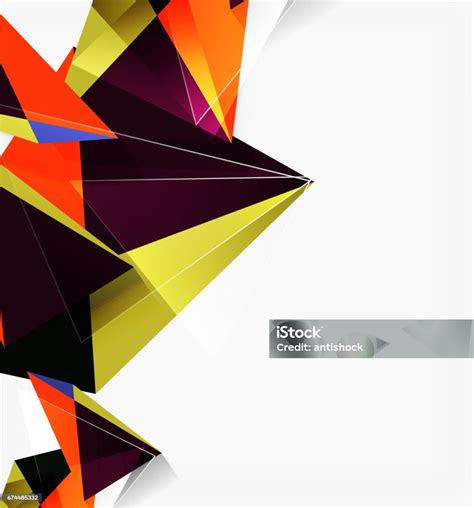 3d 삼각형 및 피라미드 추상적인 기하학적 벡터 0명에 대한 스톡 벡터 아트 및 기타 이미지 0명 3차원 형태 각도 Istock