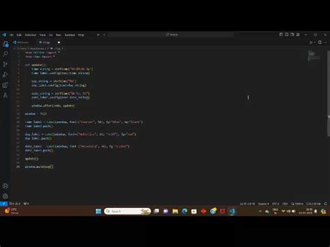 [video] nishanthi m on linkedin python internship digitalclock