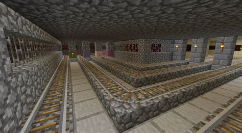 Showing Off Nether Rails Survival Mode Minecraft Java Edition
