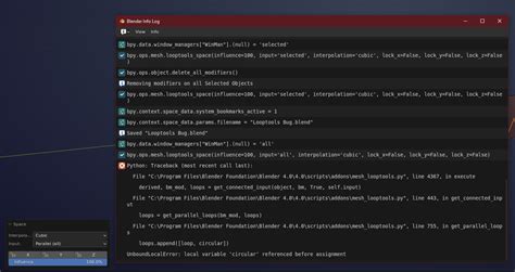 105147 looptools space not working blender addons blender