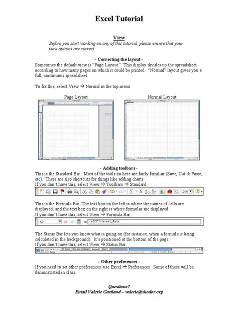 excel tutorial pdf microsoft excel chart