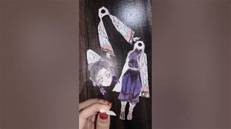 Diy Cute Hanging Paper Doll Of Kocho Shinobu Aka The Insect Hashira🌸🌸