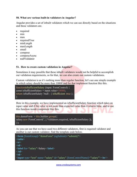Angular Interview Questions Pdfpdf Web Development Internet