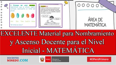 Excelente Material Para Nombramiento Y Ascenso Docente Para El Nivel