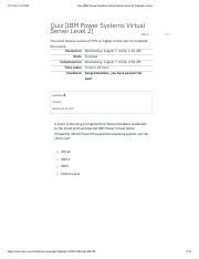 Mastering IBM Power Systems Virtual Server: Level 2 Quiz Insights ...